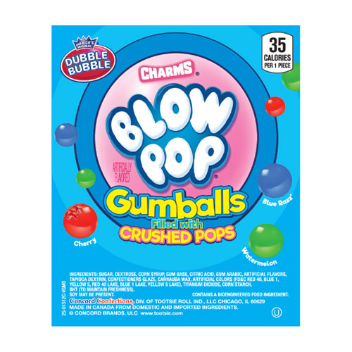 Blow Pop Vending Gumballs (1 inch /850 ct) | CandyMachines.com