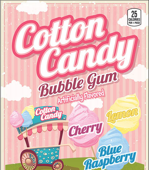 Buy ZED Cotton Candy Gumballs 1080 ct. - Vending Machine Supplies For Sale