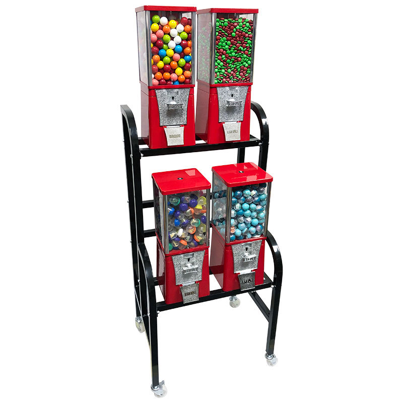 Buy Eagle 4 Unit Gumball and Candy Bulk Vending Rack - Vending Machine ...