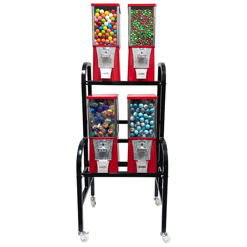 Buy Eagle 4 Unit Gumball and Candy Bulk Vending Rack - Vending Machine ...