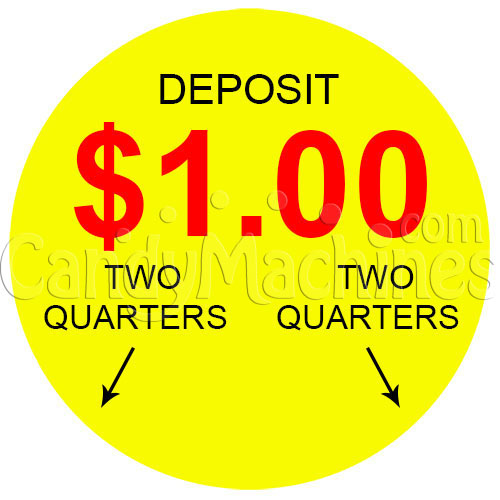 Buy $1.00 Vending Machine Decal (Outside) - Vending Machine Supplies ...