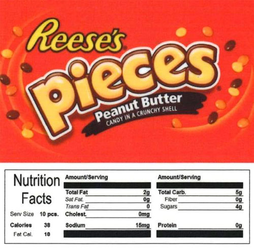Buy Reese's Pieces Vending Machine Label - Vending Machine Supplies For ...