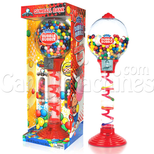 Dubble Bubble 36 Inch Spiral Gumball Bank | Dubble Bubble Gumball Machines