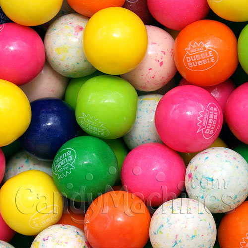 Assorted 10 Color Mix Vending Gumballs (1-inch /850 ct) | CandyMachines.com