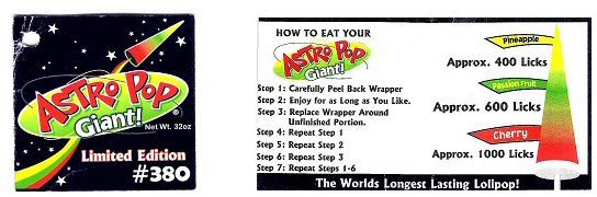 Buy Giant Astro Pops - Vending Machine Supplies For Sale