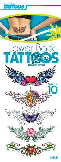 Buy Lower Back Temporary Tattoos - Vending Machine Supplies For Sale