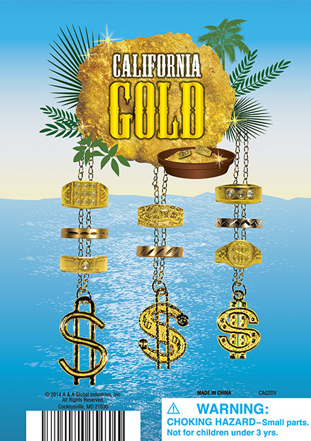 Buy California Gold Necklaces and Rings Vending Capsules - Vending ...