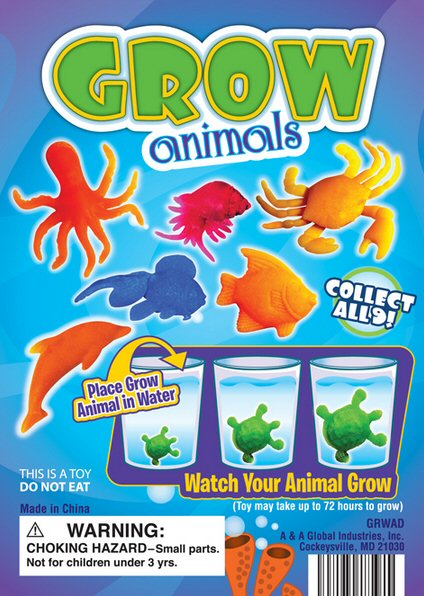 Grow Animals 1 inch Toy Vending Capsules | CandyMachines.com