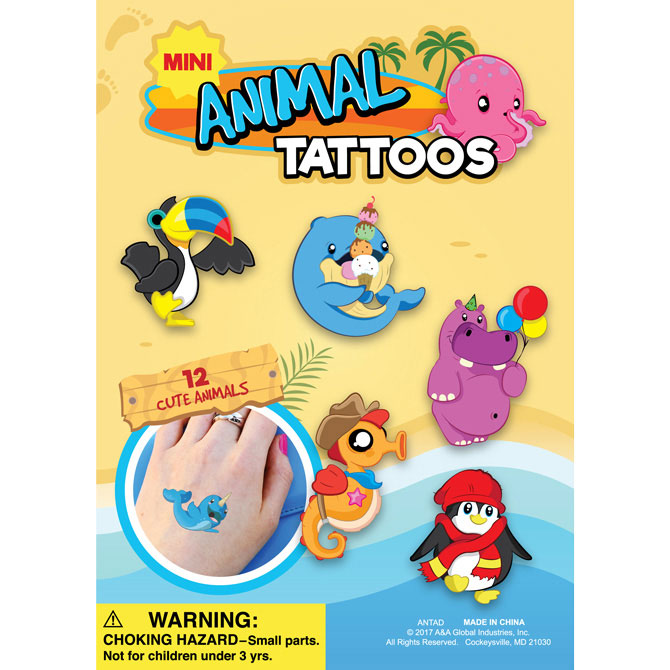 Buy Animal Tattoos Vending Capsules - Vending Machine Supplies For Sale