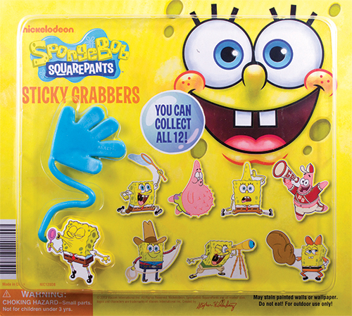 Buy SpongeBob SquarePants Sticky Grabbers Vending Capsules - Vending ...
