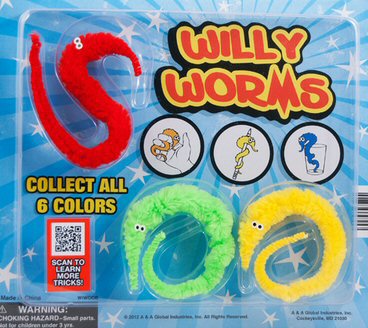 Buy Willy Worms Vending Capsules - Vending Machine Supplies For Sale