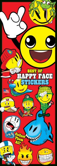 Happy Face Vending Stickers! - CandyMachines.com
